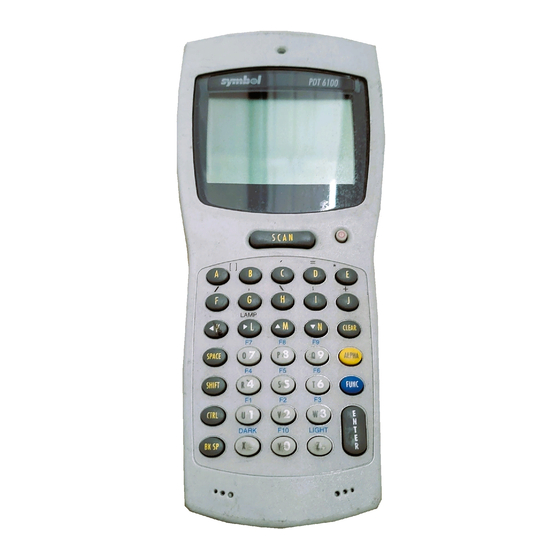 SYMBOL PDT 6100 SERIES PRODUCT REFERENCE MANUAL Pdf Download | ManualsLib
