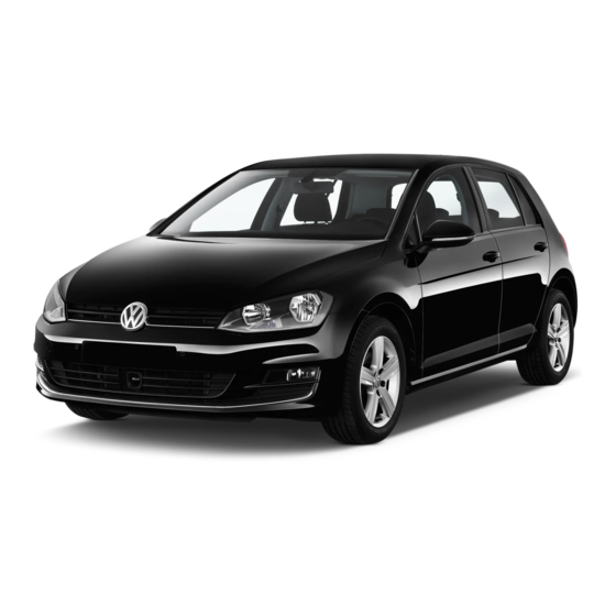 VOLKSWAGEN GOLF 2014 QUICK REFERENCE BOOK Pdf Download | ManualsLib