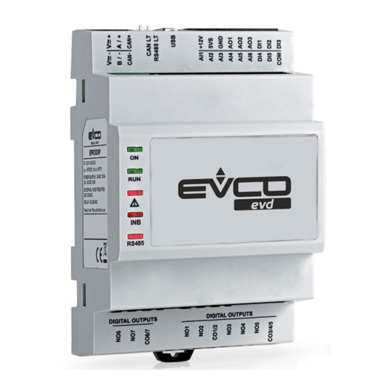 EVCO EVD EXP QUICK START MANUAL Pdf Download | ManualsLib