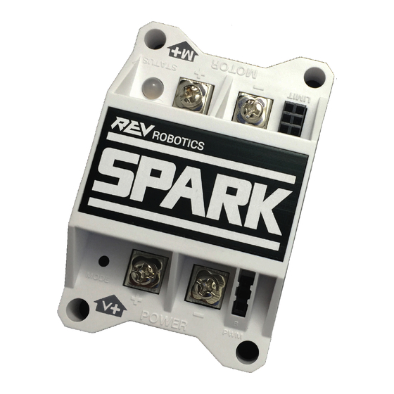 REV ROBOTICS SPARK USER MANUAL Pdf Download | ManualsLib