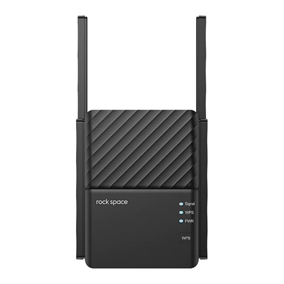 Rock Space AC2100 Dual Band Wi-Fi Range Extende Manual | ManualsLib