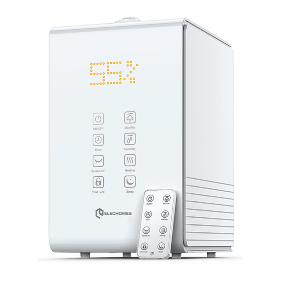 Elechomes Humidifier SH8820 Manual | ManualsLib