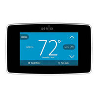 Sensi Touch Smart Thermostat 1F95U-42WF & ST75 Series Manual | ManualsLib