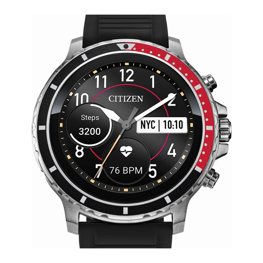 Citizen P990 SmartWatch Quick Start Guide | ManualsLib