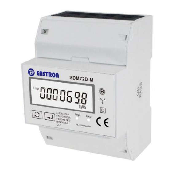 EASTRON SDM72DM USER MANUAL Pdf Download | ManualsLib