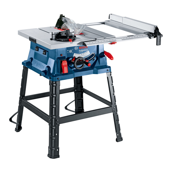 BOSCH GTS 254 ORIGINAL INSTRUCTIONS MANUAL Pdf Download | ManualsLib