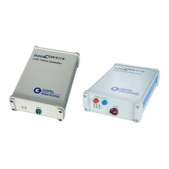 GOPEL ELECTRONIC BASICCON 4115 USER MANUAL Pdf Download | ManualsLib GOPEL ELECTRONIC BASICCON 4115 USER MANUAL Pdf Download | ManualsLib