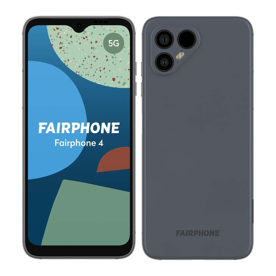 FAIRPHONE 4 MANUAL Pdf Download | ManualsLib