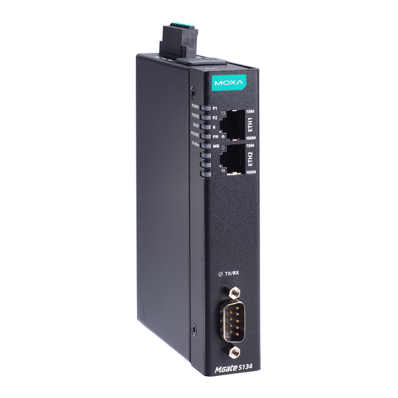 MOXA TECHNOLOGIES MGATE 5134 SERIES QUICK INSTALLATION MANUAL Pdf Download | ManualsLib