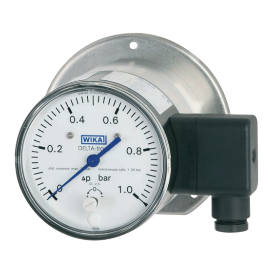 WIKA DELTA-TRANS DPGT40 OPERATING INSTRUCTIONS MANUAL Pdf Download ...