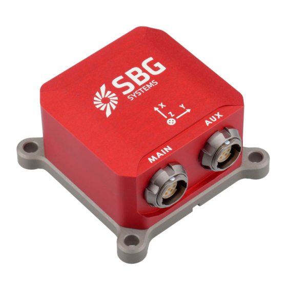 SBG IMU REFERENCE MANUAL Pdf Download | ManualsLib