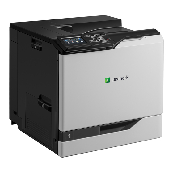 LEXMARK CS827 USER MANUAL Pdf Download | ManualsLib