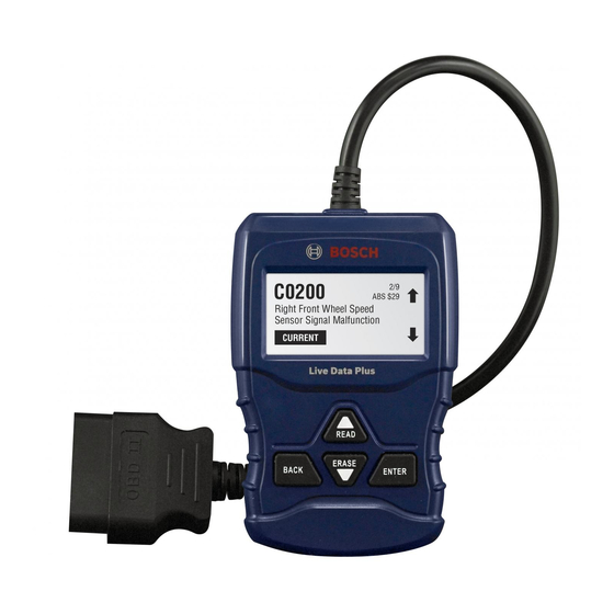 BOSCH OBD1100 USER MANUAL Pdf Download | ManualsLib