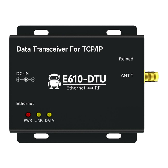 EBYTE E610-DTU(433C30)E USER MANUAL Pdf Download | ManualsLib