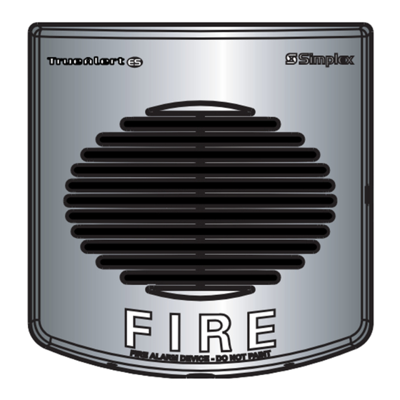 SIMPLEX TRUEALERT ES SERIES INSTALLATION INSTRUCTIONS Pdf Download ...