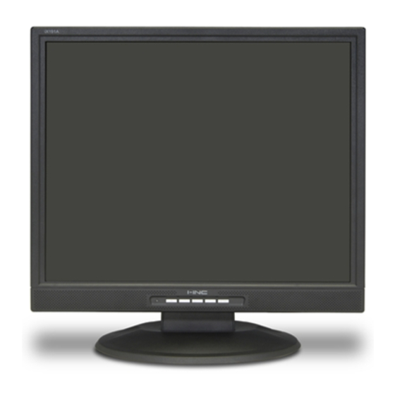 I-INC IX191APB MONITOR USER MANUAL | ManualsLib