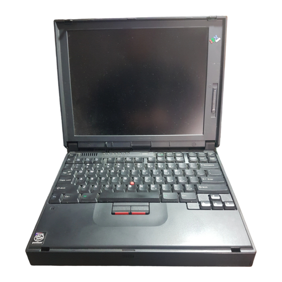 IBM THINKPAD 380 LAPTOP USER MANUAL | ManualsLib