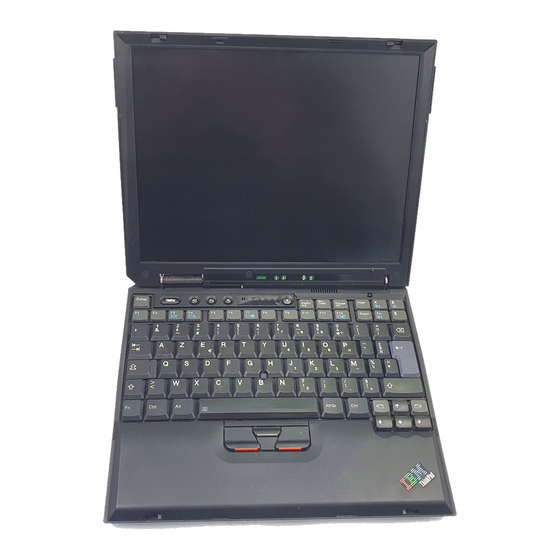 IBM THINKPAD X20 LAPTOP SUPPLEMENTARY MANUAL | ManualsLib