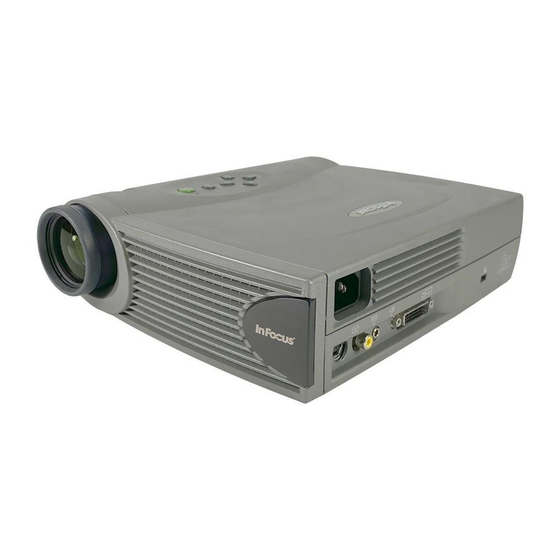 INFOCUS LP335 PROJECTOR SPECIFICATIONS | ManualsLib