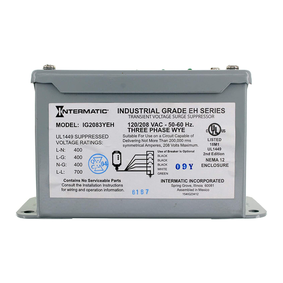 INTERMATIC IG1201EH PROTECTION DEVICE INSTALLATION INSTRUCTIONS ...