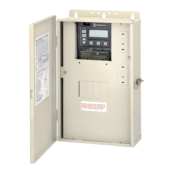 INTERMATIC PE25300 CONTROL PANEL INSTALLATION, OPERATION & SERVICE ...