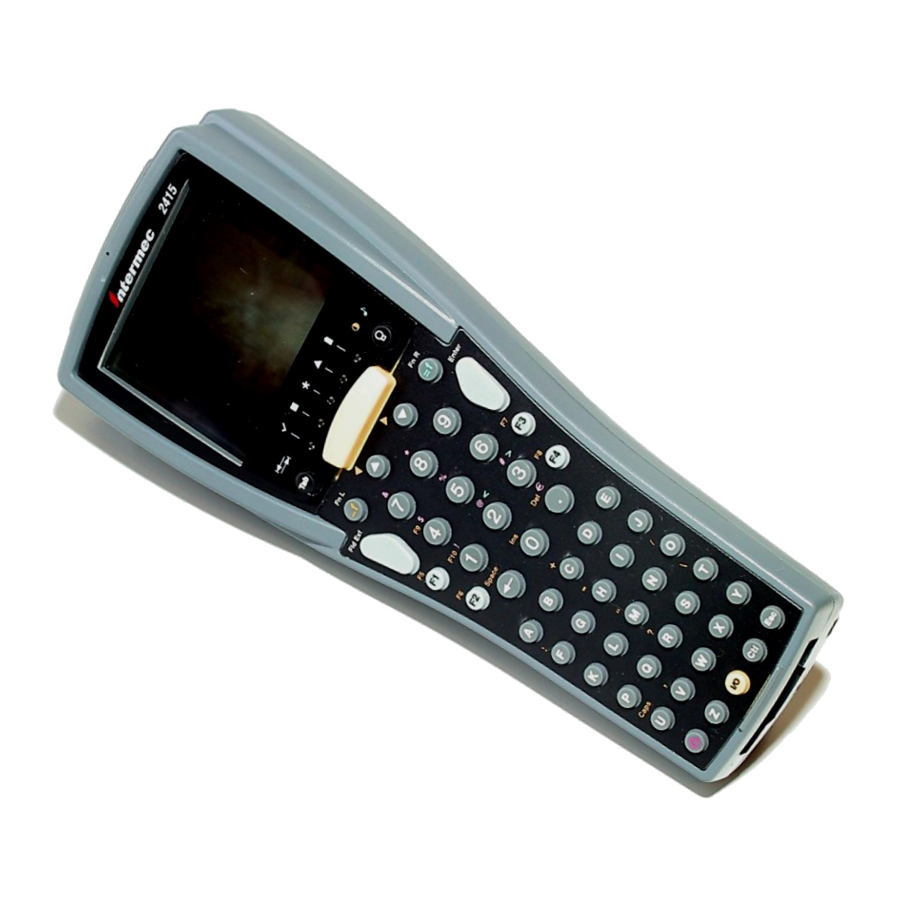 INTERMEC TRAKKER ANTARES 2400 PDA USER MANUAL | ManualsLib