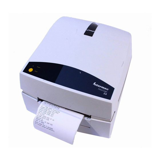 INTERMEC EASYCODER C4 PRINTER PROGRAMMER'S MANUAL | ManualsLib