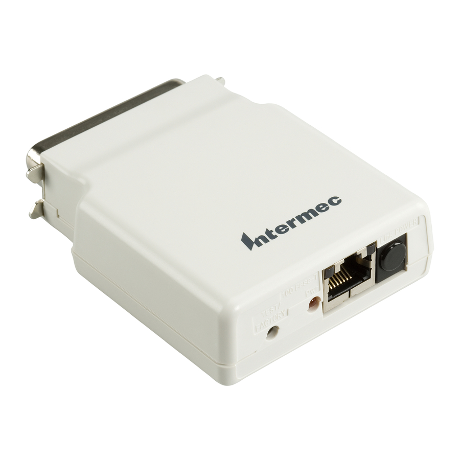 INTERMEC EASYLAN 100E ADAPTER USER MANUAL | ManualsLib