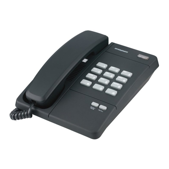 INTERQUARTZ 98380 TELEPHONE OPERATING INSTRUCTIONS MANUAL | ManualsLib