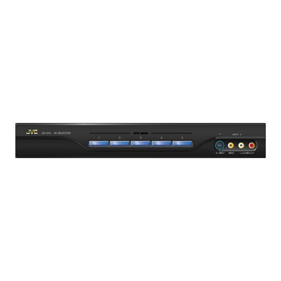 JVC JX-S111-S-J SWITCH INSTRUCTIONS | ManualsLib