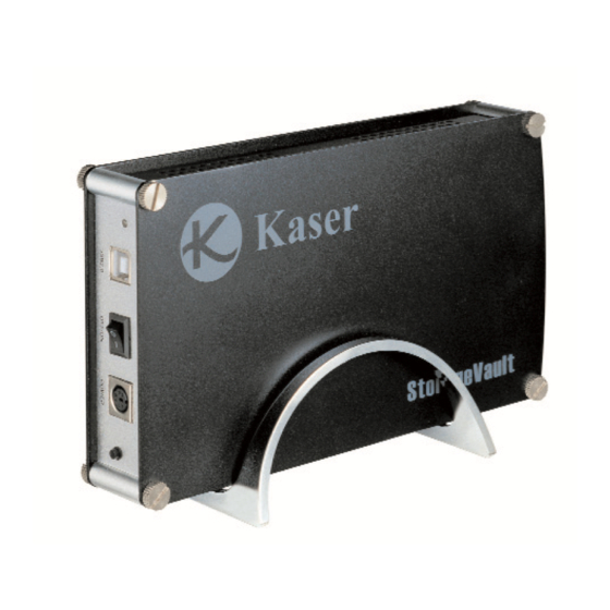 KASER STORAGE VAULT PACKAGE CONTENTS Pdf Download | ManualsLib