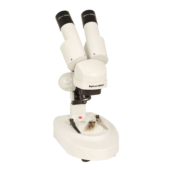 KEN A VISION PROFESSOR ESH200 MICROSCOPE INSTRUCTION MANUAL | ManualsLib