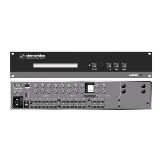 KRAMER XL 1208VS MATRIX SWITCHER SPECIFICATIONS | ManualsLib