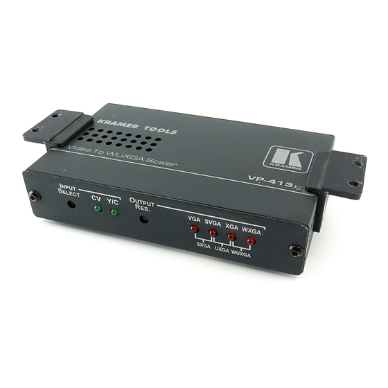 KRAMER VP-413XL MEDIA CONVERTER USER MANUAL | ManualsLib