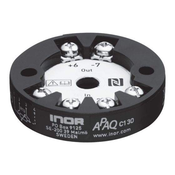 INOR APAQ C130 USER INSTRUCTIONS Pdf Download | ManualsLib