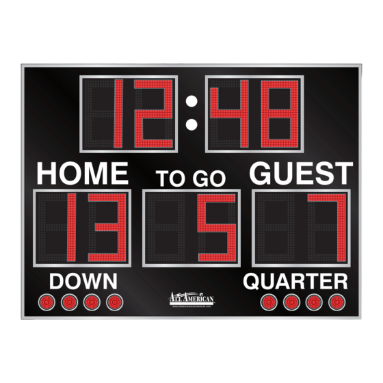 ALL AMERICAN SCOREBOARDS MP-7457 OPERATOR'S MANUAL Pdf Download ...