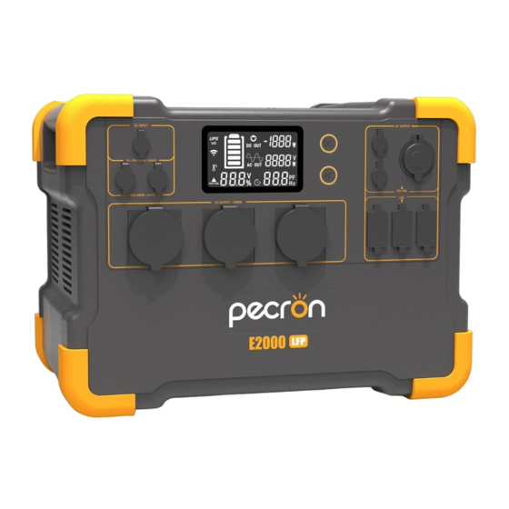 PECRON E2000 LFP USER MANUAL Pdf Download | ManualsLib