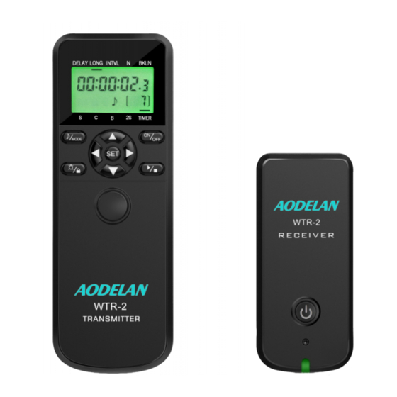 AODELAN WTR-2 USER MANUAL Pdf Download | ManualsLib