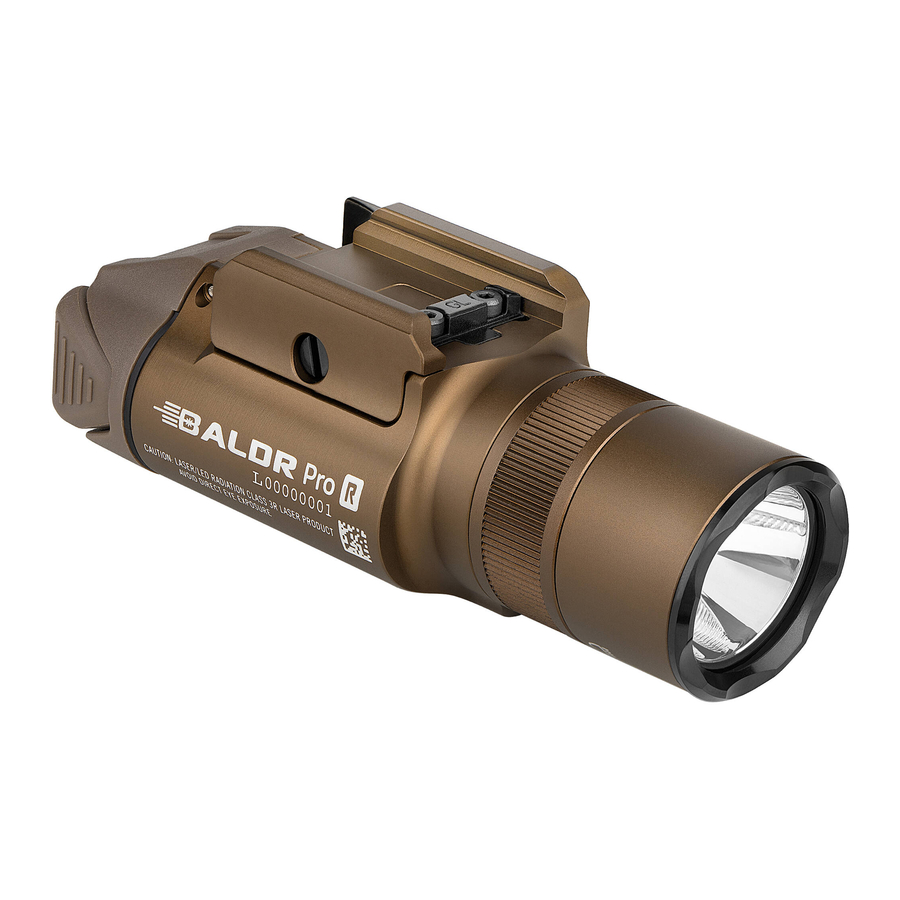 OLIGHT BALDR Pro R Rechargeable Light with Green Laser Manual | ManualsLib