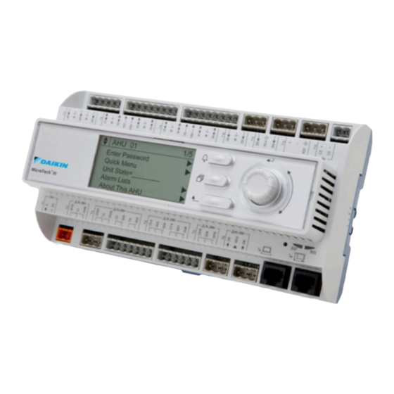 DAIKIN MCQUAY MICROTECH III MANUAL Pdf Download | ManualsLib