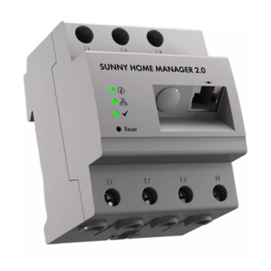 SMA SUNNY HOME MANAGER 2.0 OPERATING MANUAL Pdf Download | ManualsLib