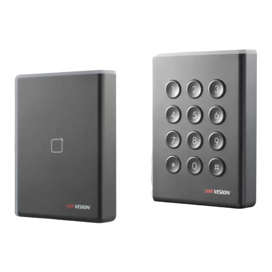 HIKVISION DS-K1109 SERIES USER MANUAL Pdf Download | ManualsLib