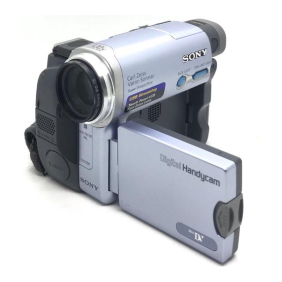 SONY DCR-TRV12E OPERATING INSTRUCTIONS MANUAL Pdf Download | ManualsLib