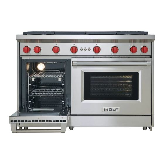 WOLF Gas Range Manual | ManualsLib