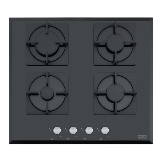 FRANKE FHNS 604 4G BK C INSTRUCTIONS FOR INSTALLATION AND USE MANUAL ...