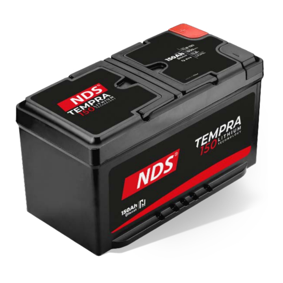 NDS TEMPRA TBL 100 USER MANUAL Pdf Download | ManualsLib