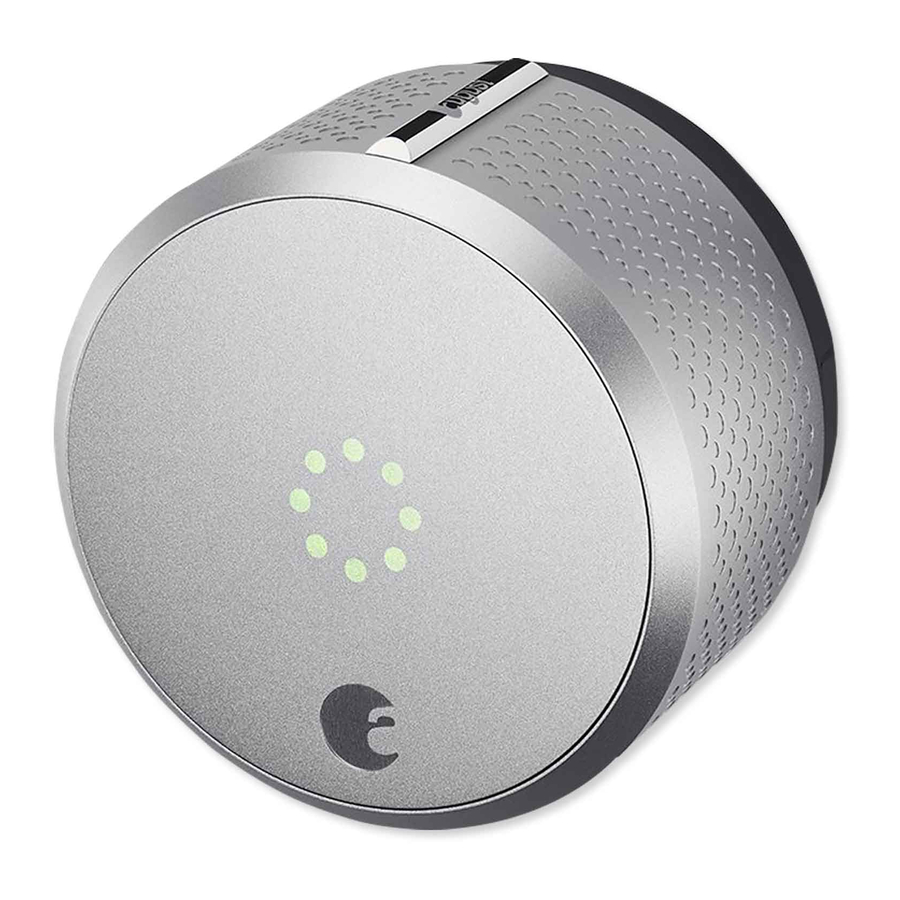August Smart Lock Pro 3rd Gen Installation Guide | ManualsLib