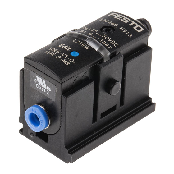 FESTO SDE5 INSTRUCTIONS & OPERATING Pdf Download | ManualsLib