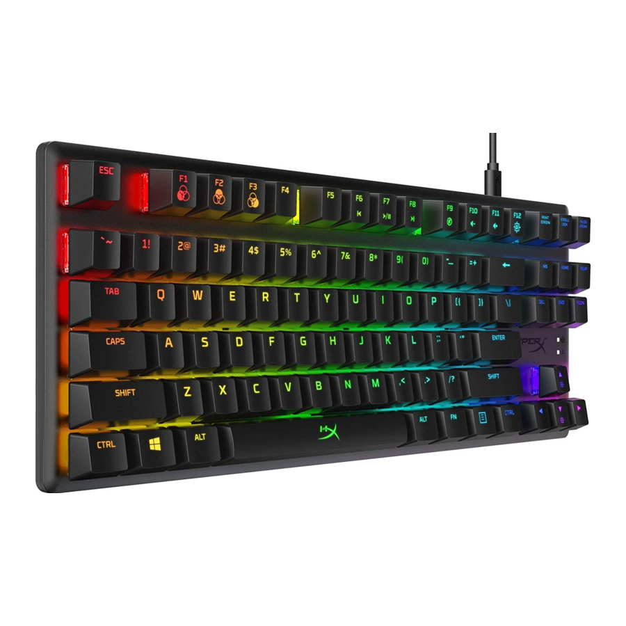 HyperX Alloy Origins Core - Mechanical Gaming Keyboard Manual | ManualsLib