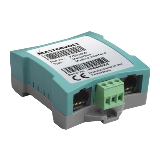 MASTERVOLT MASTERBUS USER MANUAL Pdf Download | ManualsLib